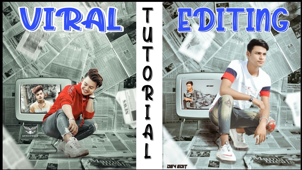 NEWSPAPER EDITING TUTORIAL || VIRAL EDITING TUTORIAL STEP BY STEP ...