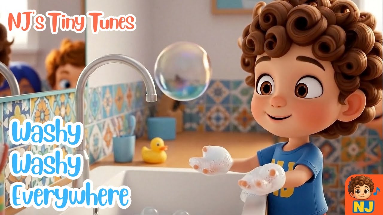 Washy Washy Everywhere 🫧 | Hand Washing & Bath Song for Kids - YouTube