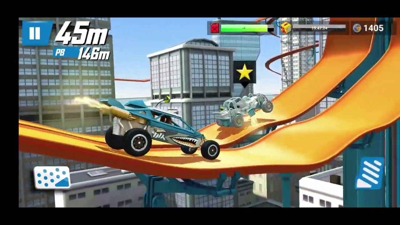Hot Wheels Race Off Game ! Set 1/6 Level 7 - YouTube