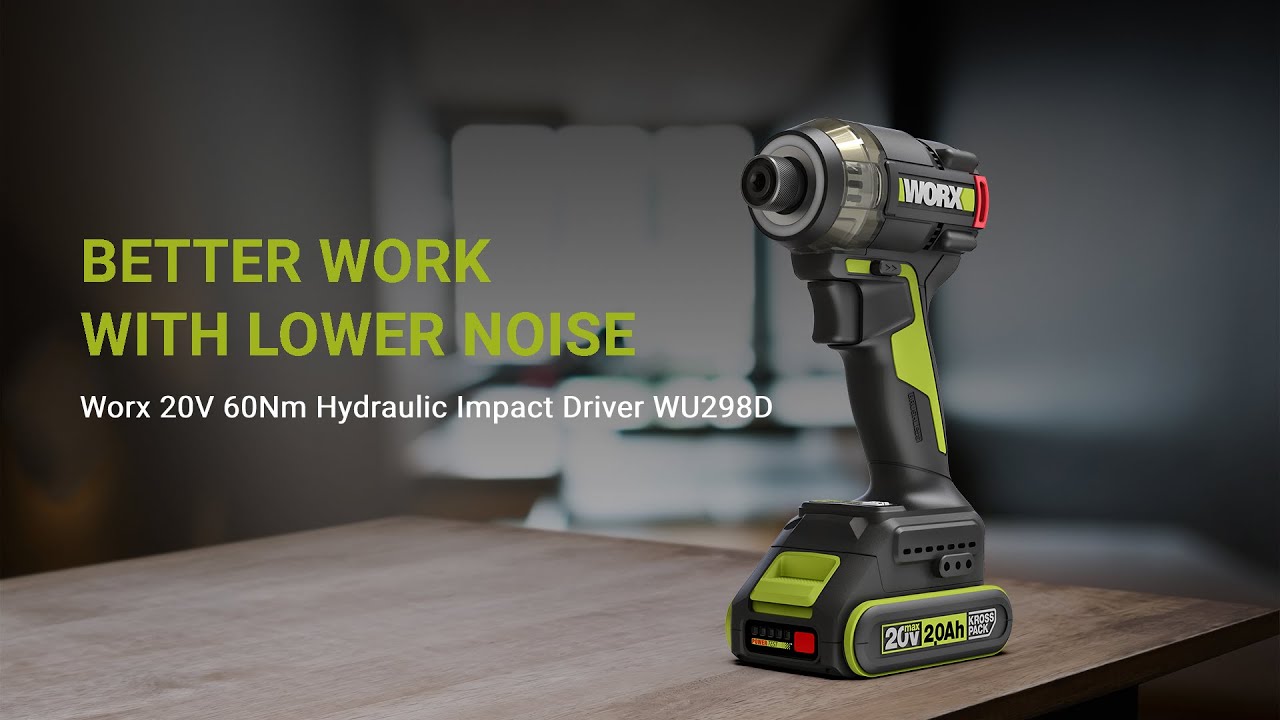 Shhh…The Quiet But Mighty Impact Driver Is Here! | Worx WU298D 20V ...