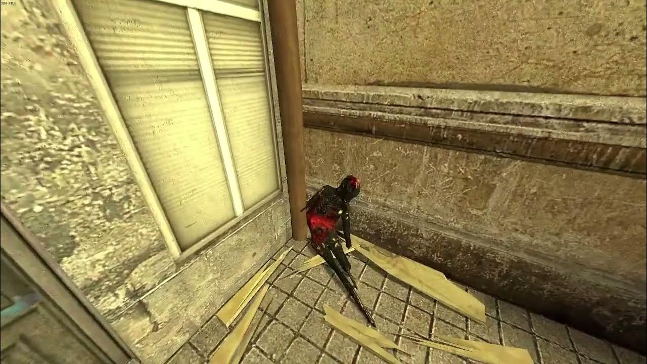 weird corpse ragdoll in hl2 map - YouTube