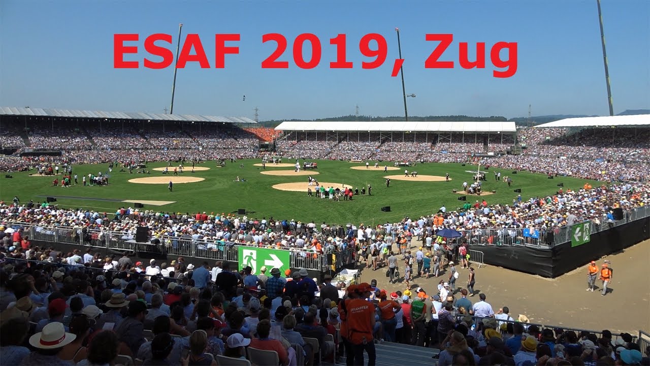 ESAF, Eidgenössisches Schwing- und Älplerfest, Zug 2019 - YouTube
