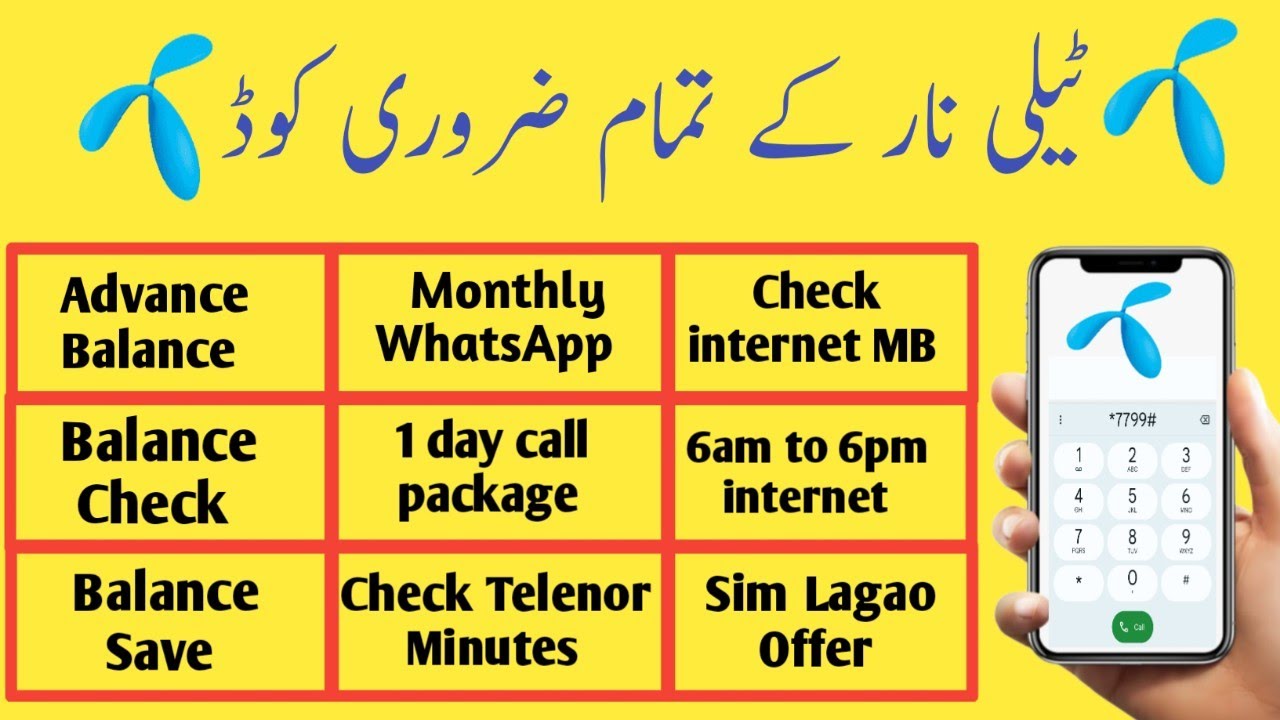 How to make Telenor monthly WhatsApp package||balance save and balance ...