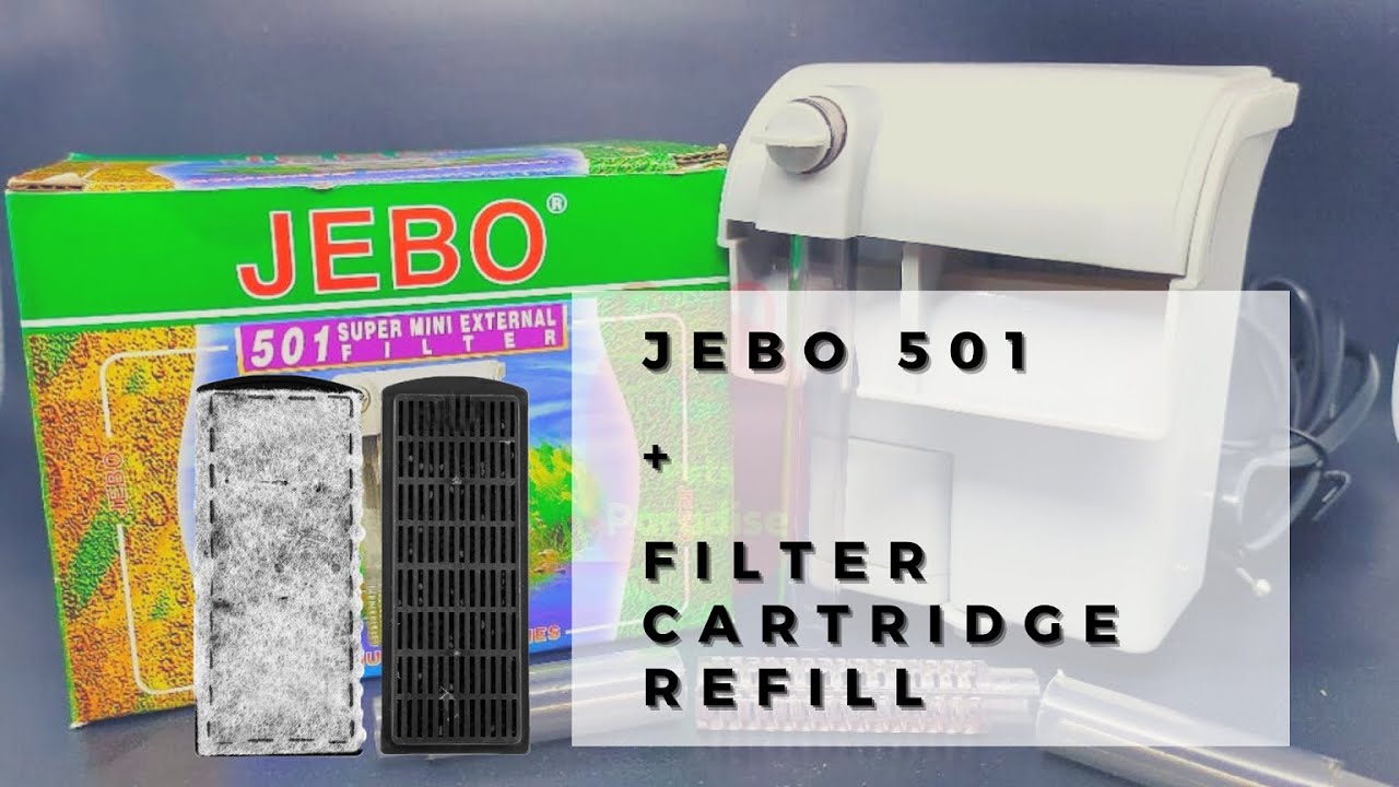 Mini Hang On Back Filter Jebo 501+Cartridge Filter (UNBOXING & SHORT ...