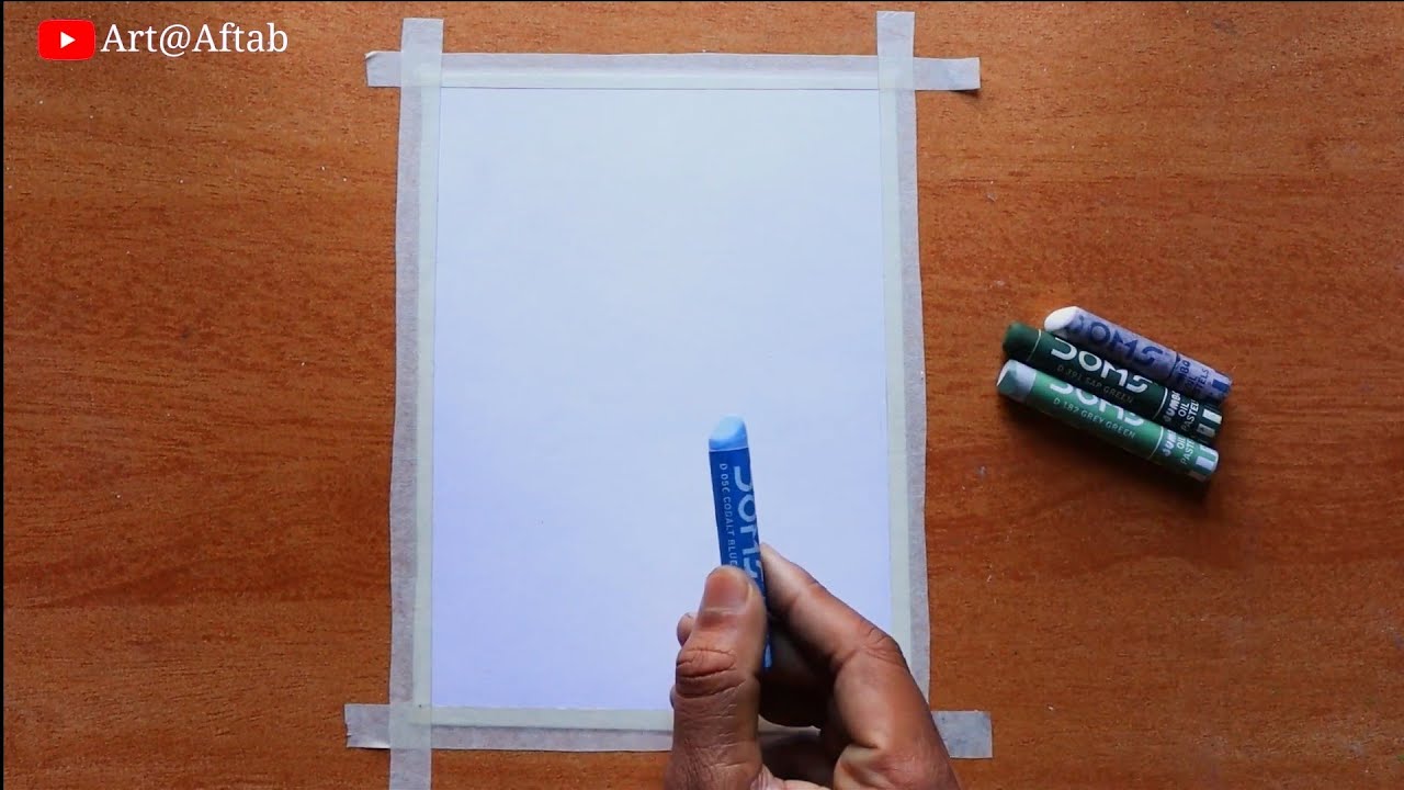 Under Water scenery / Easy oil pastel drawing for beginners / step by ...