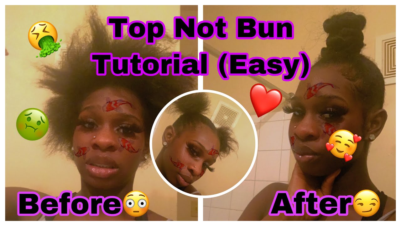 Top Not Bun Tutorial (Easy) - YouTube