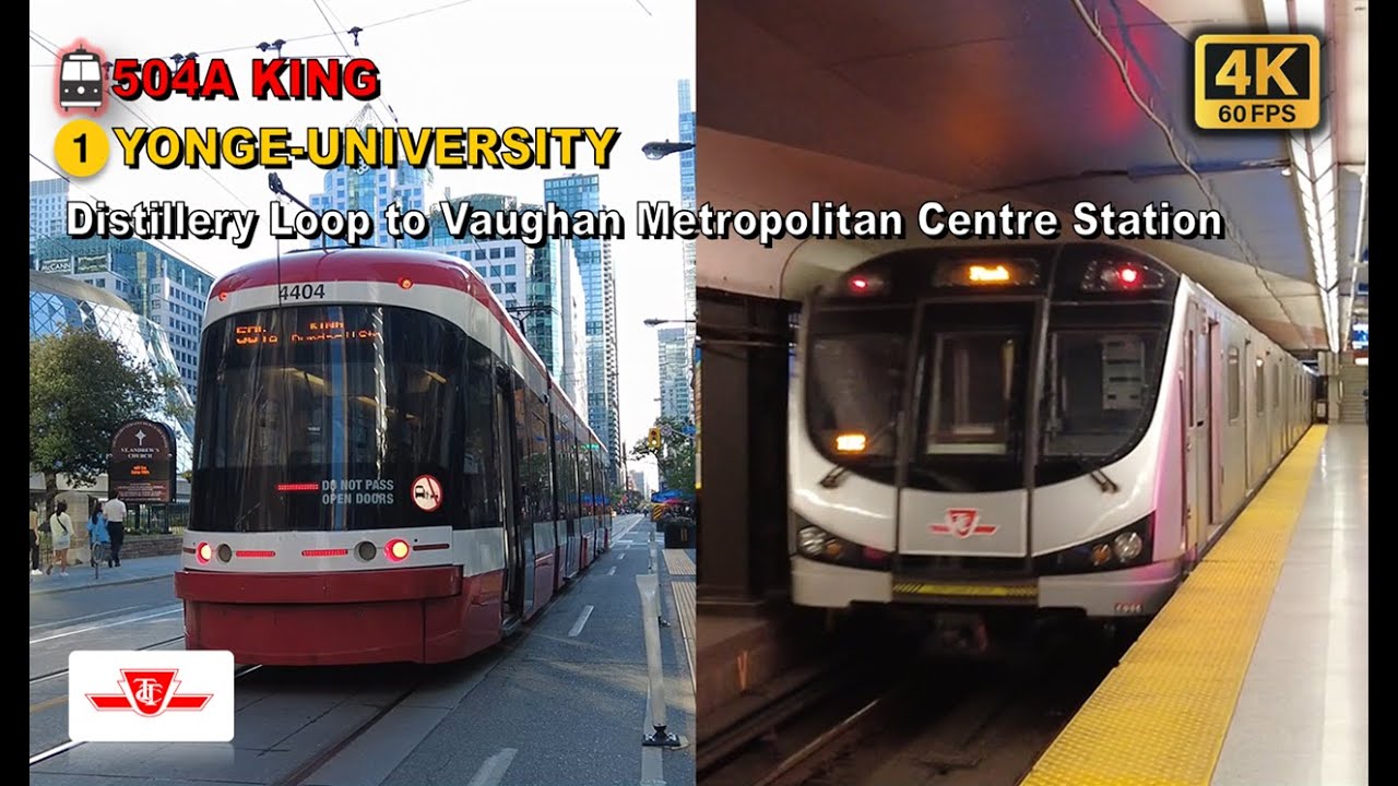 TTC POV Walk: Distillery Loop to Vaughan Metropolitan Centre Station ...