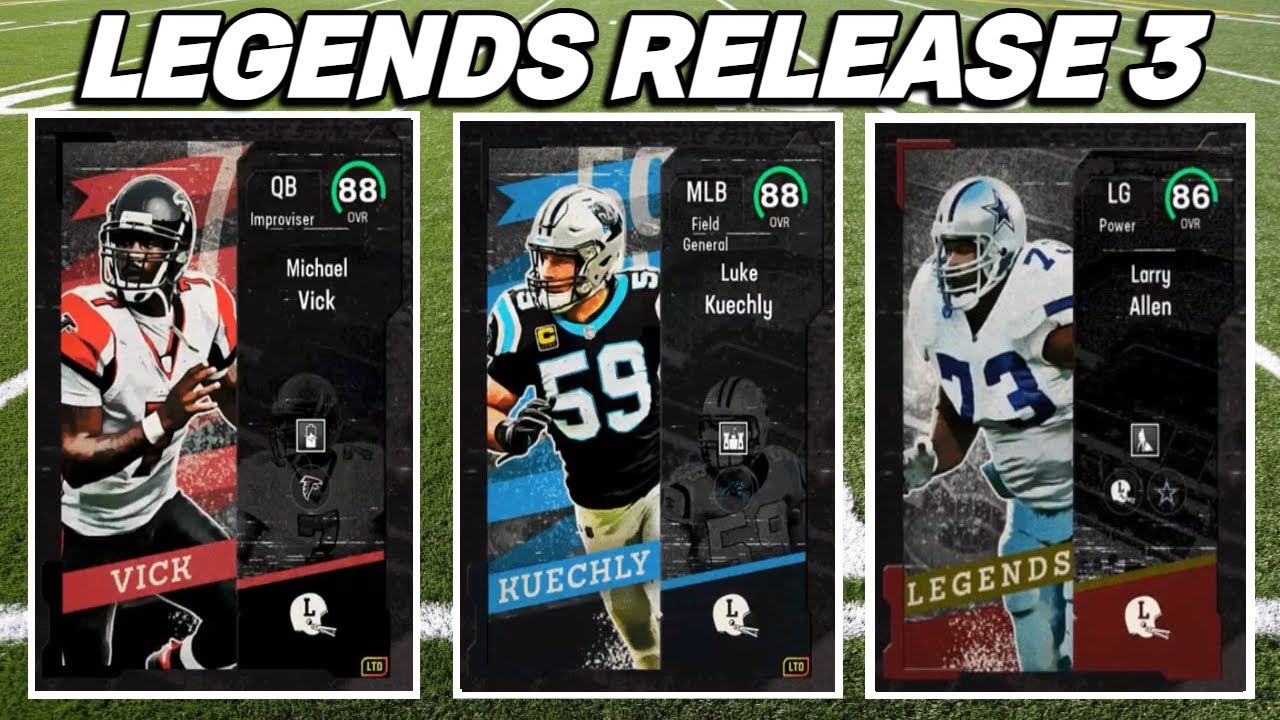 LEGENDS LARRY ALLEN, CLAY MATTHEWS, LTD VICK & KUECHLY | MADDEN 25 ...