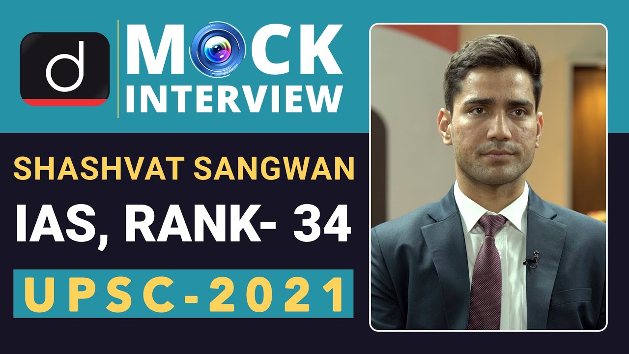 Shashvat Sangwan, Rank - 34, IAS - UPSC 2021 | English Medium | Mock ...