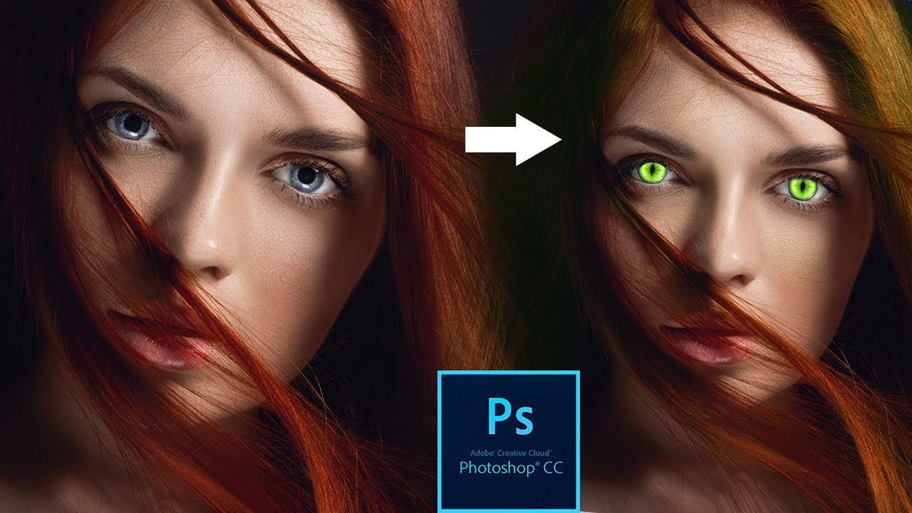 Create Amazing Eyes in Photoshop change eye Lens - YouTube