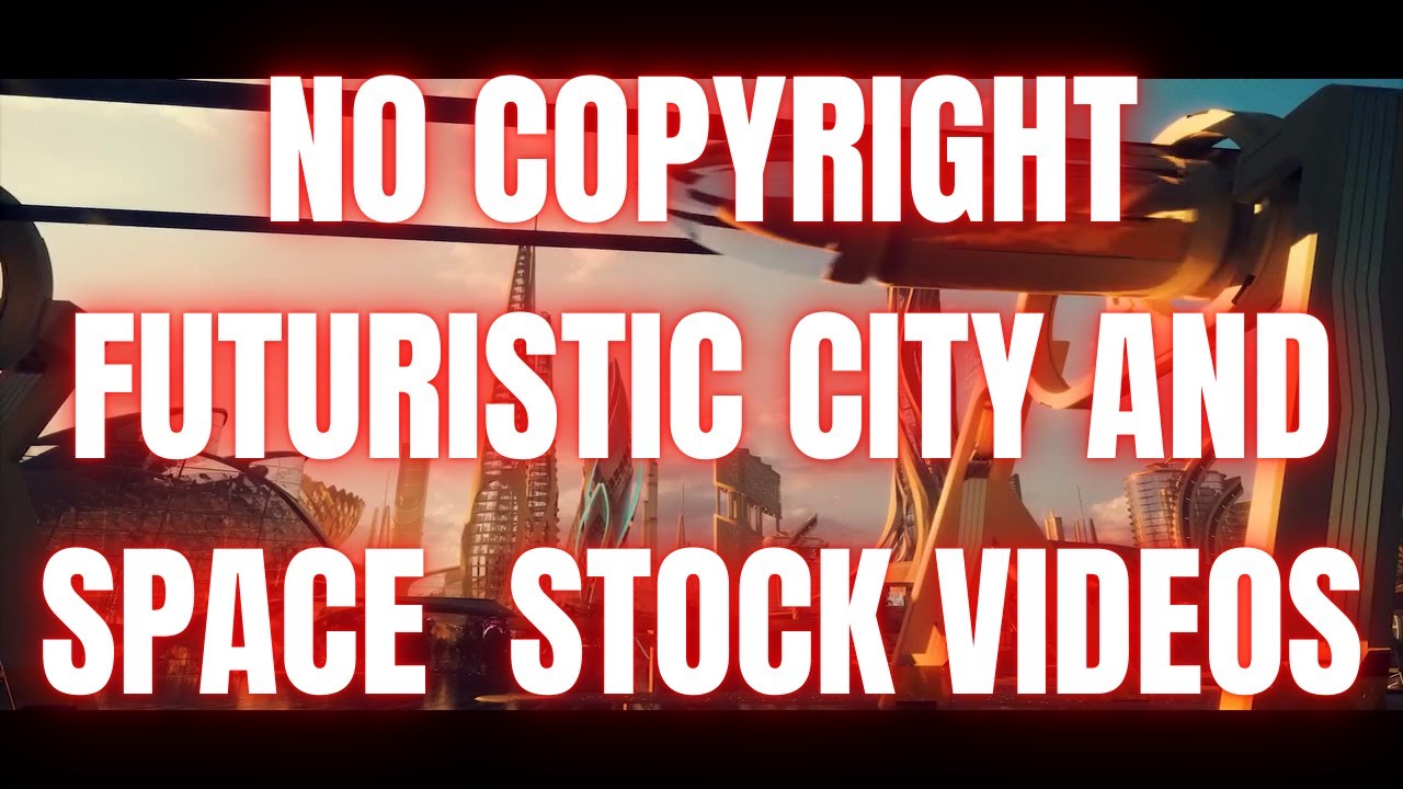 NO COPYRIGHT futuristic song with futuristic city and space stock ...
