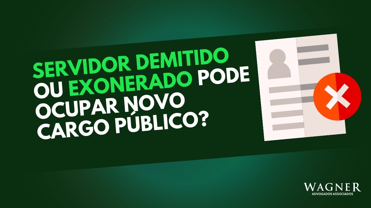 Quem for demitido ou exonerado pode ocupar novo cargo público? - YouTube