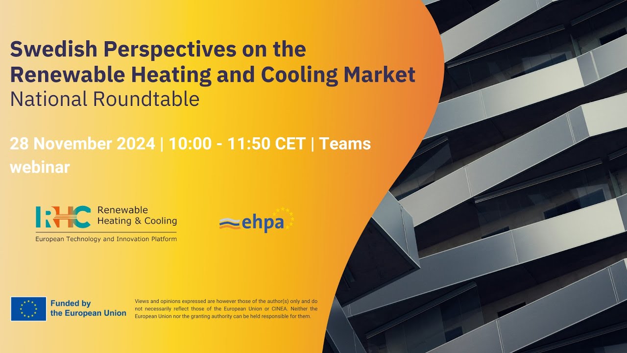 Swedish Perspectives on the Renewable Heating and Cooling Market ...