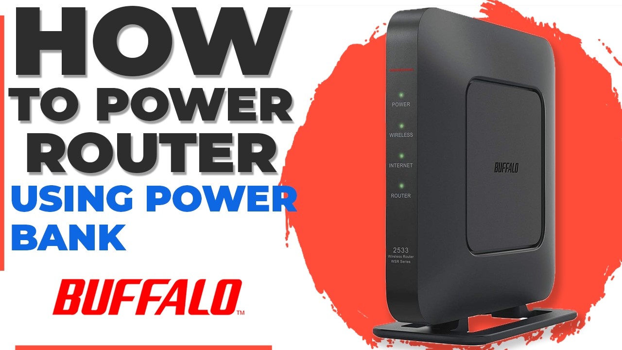 Power Buffalo Router using power bank - YouTube