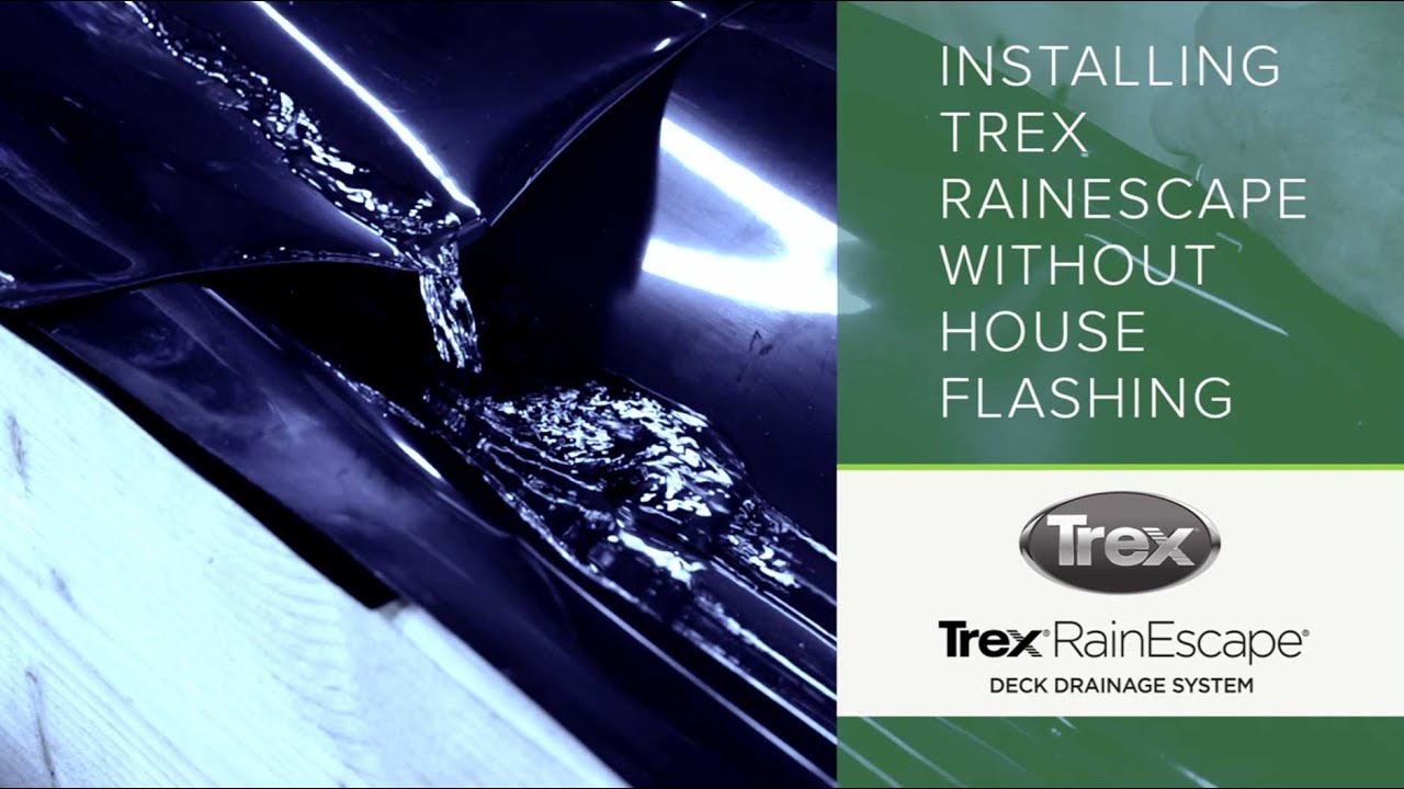 Installing Trex RainEscape WITHOUT House Flashing - YouTube