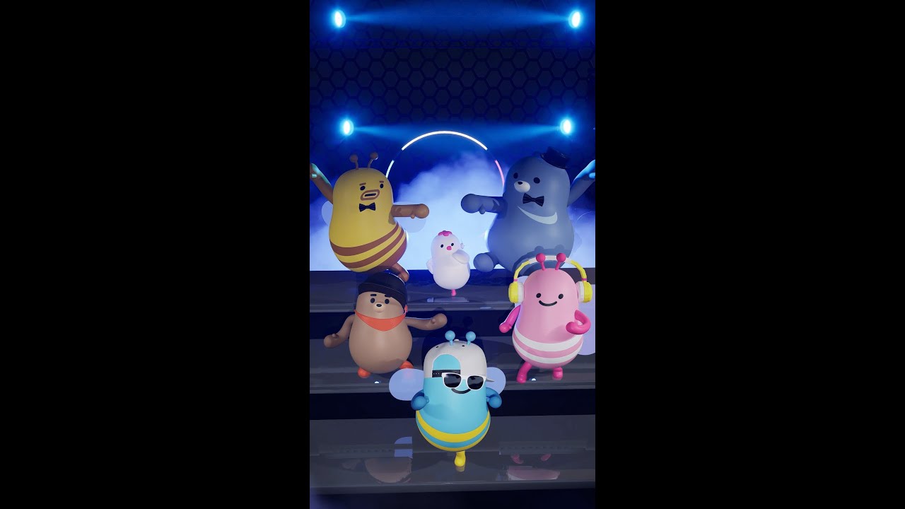 아이돌로 새롭게 돌아온 WIBEE FRIENDS #우리은행 #위비프렌즈 #SHORTS - YouTube