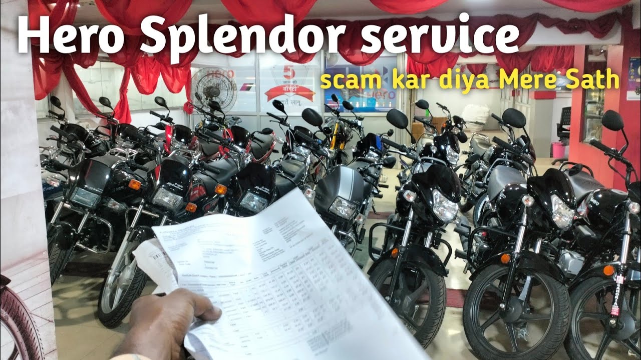 Hero Splendor Service || Scam Kar Diya Hero Walon Ne #hero - YouTube