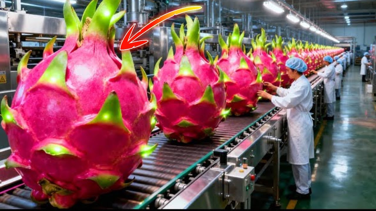 How Dragon Fruit Purée Is Made 🍉 | Inside a Modern Factory (Full ...