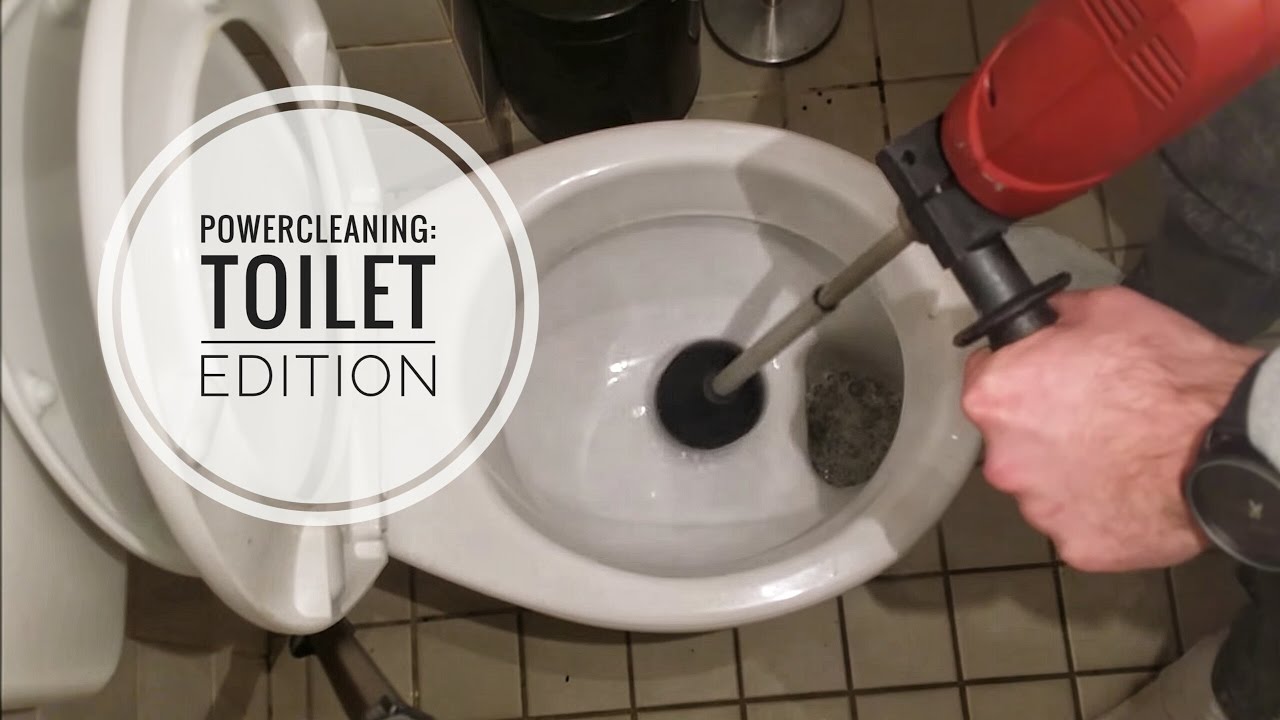 Powercleaning: Toilet edition -Power drill cleaning method- - YouTube