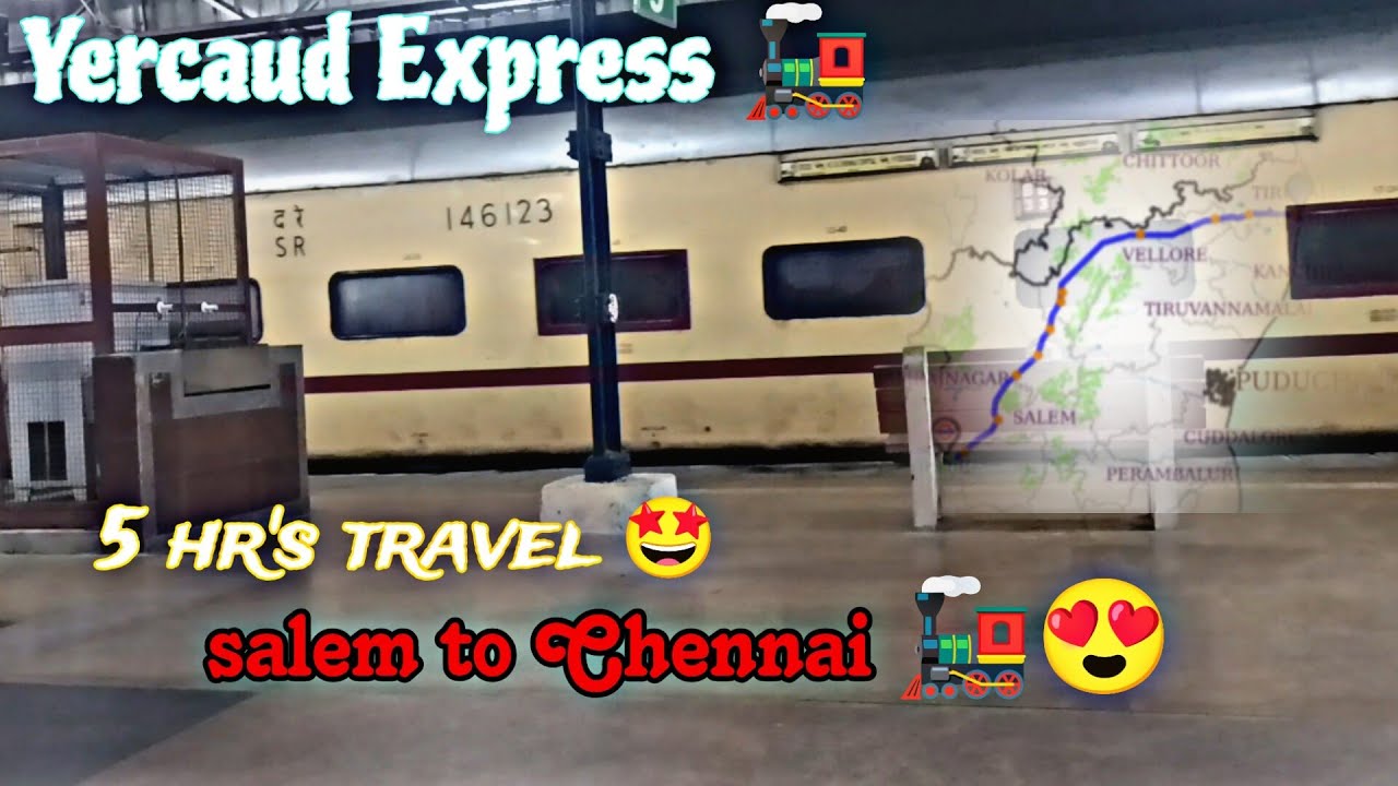 salem to Chennai 🚂😍 | 5 hr's travel 🤩🧳 | side Lower berth 🔥 | yercaud ...