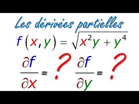 Calcul de la dérivée partielle 2 - YouTube