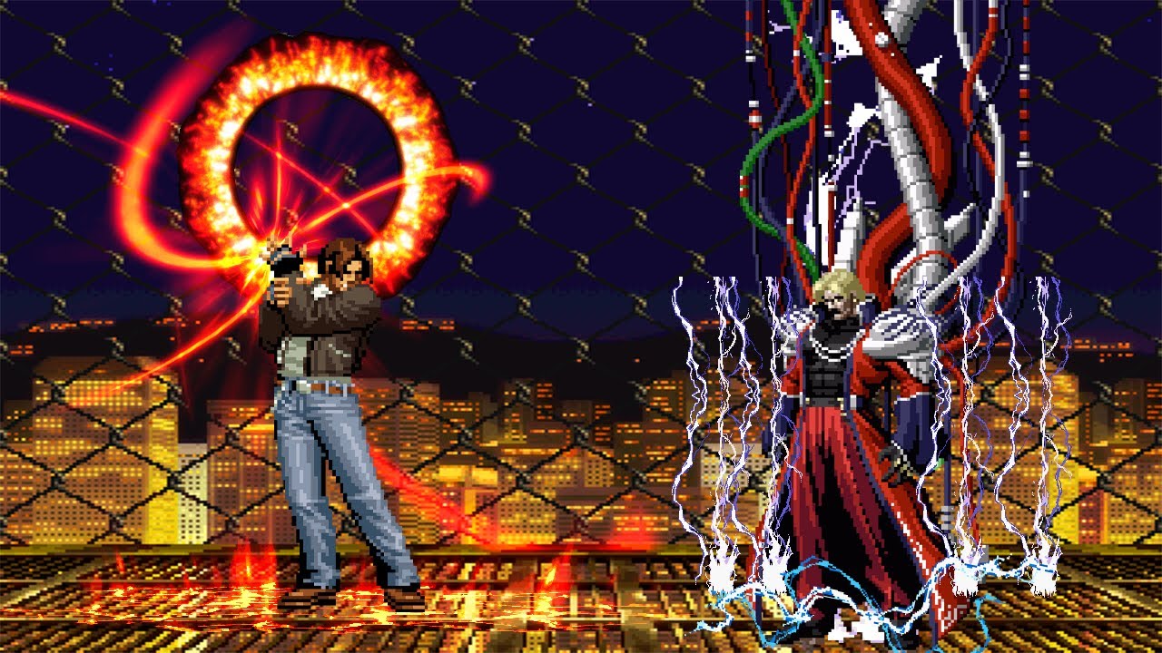 [KOF MUGEN] Kyo Kusanagi QS VS Omega Rugal - YouTube