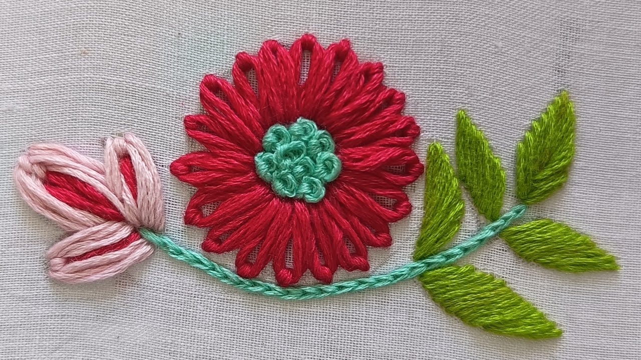 embroidery stitches flowers easy small leaf embroidery stitches by hand ...