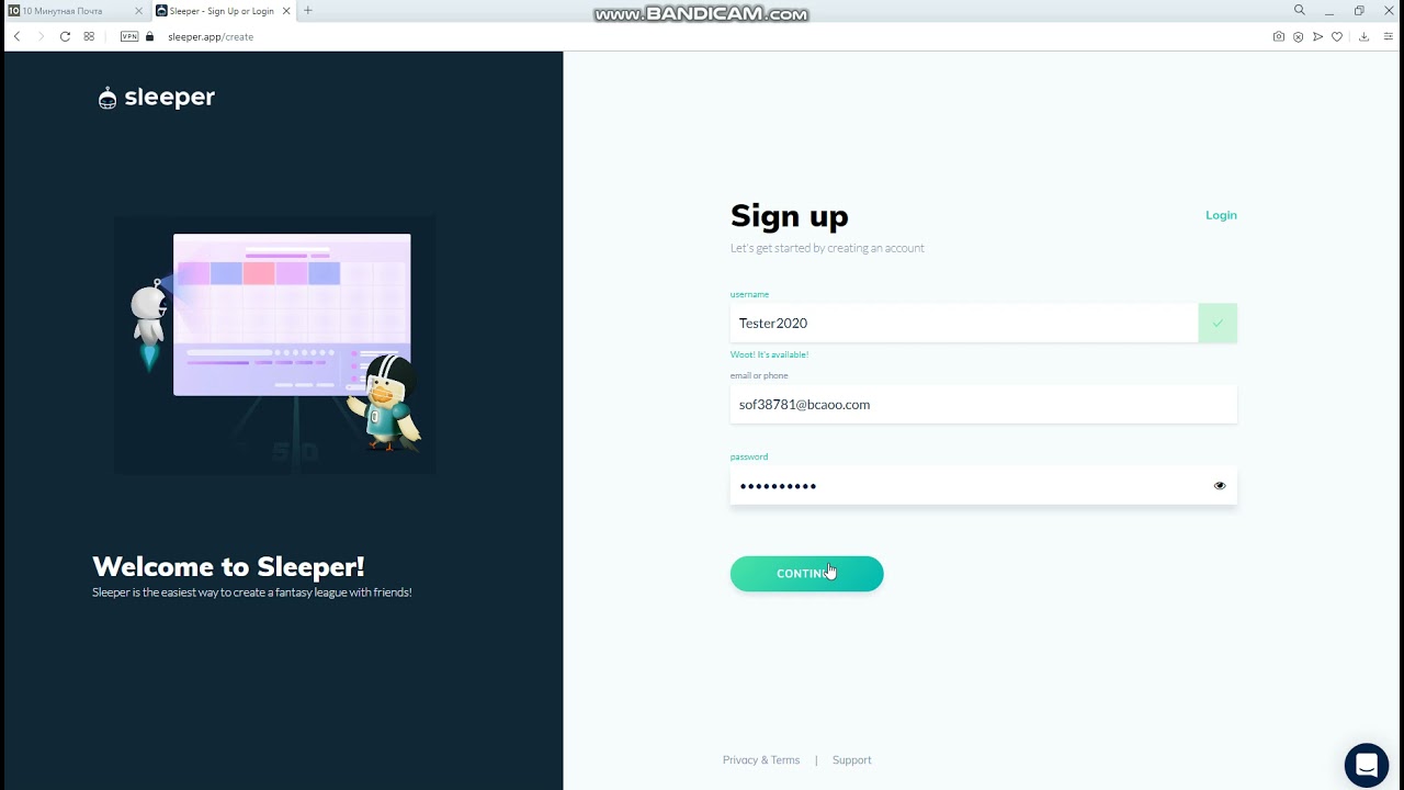 Как зарегистрироваться в sleeper.app - YouTube