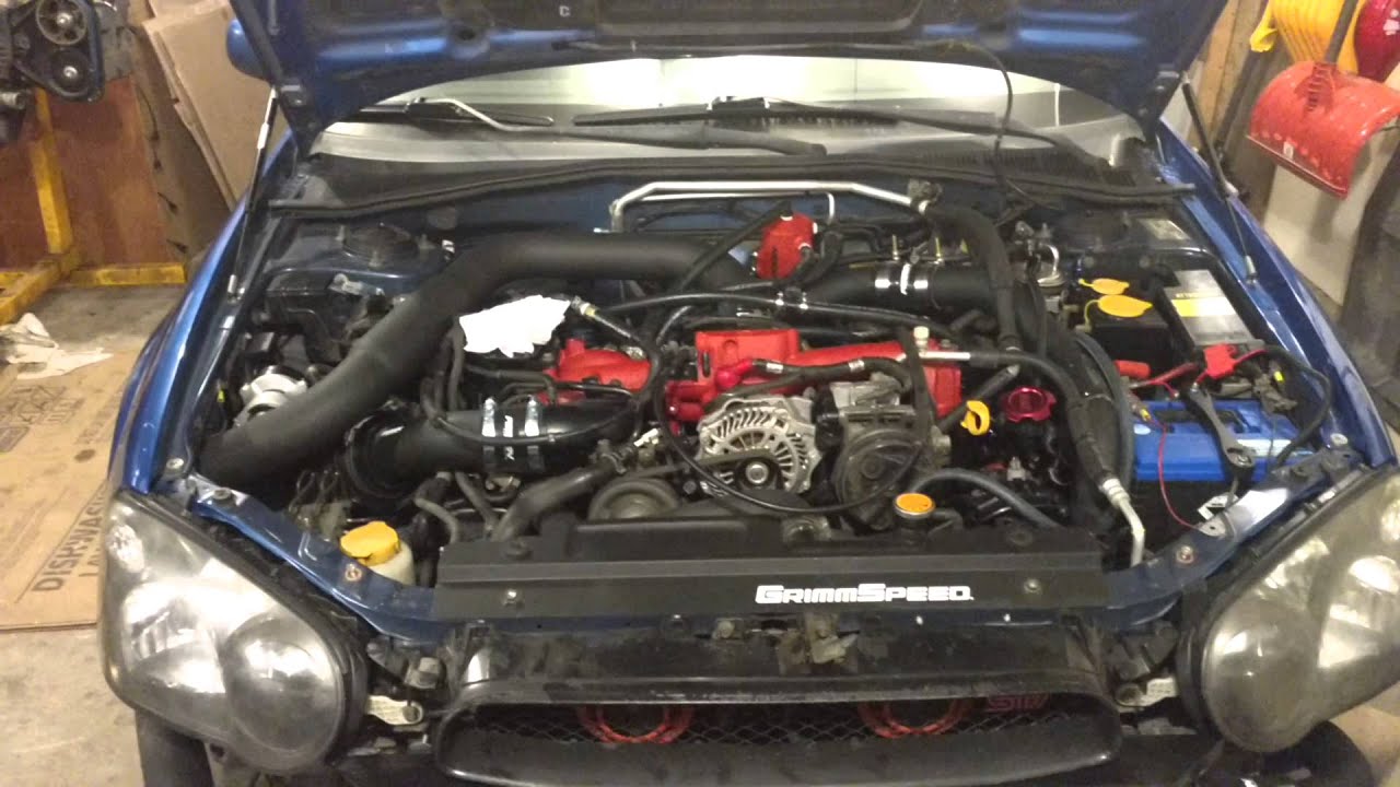 04 Wrx build first start. 2.5 L hybrid - YouTube
