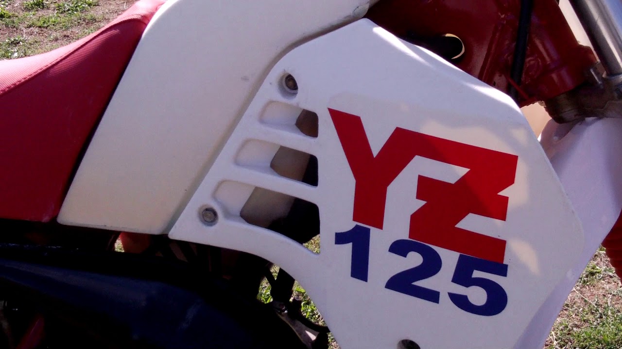 yamaha yz125 1986 for sale after full restoration - YouTube