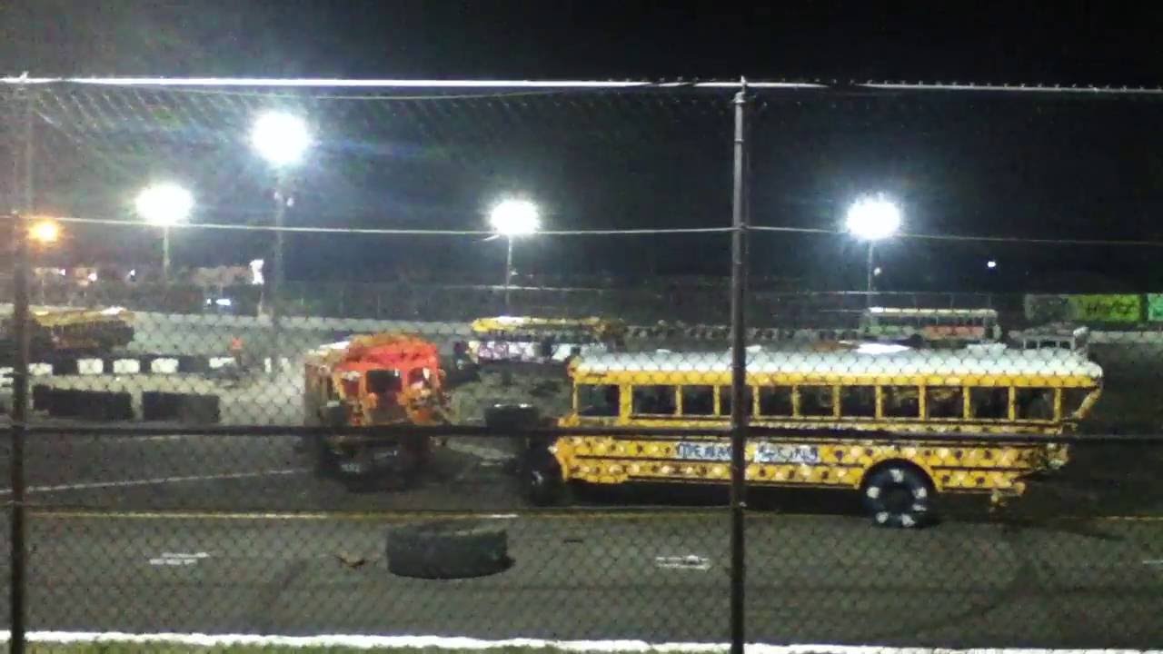 30 Minutes of School Bus Demolition Derby At Riverhead Raceway Part 3 ...