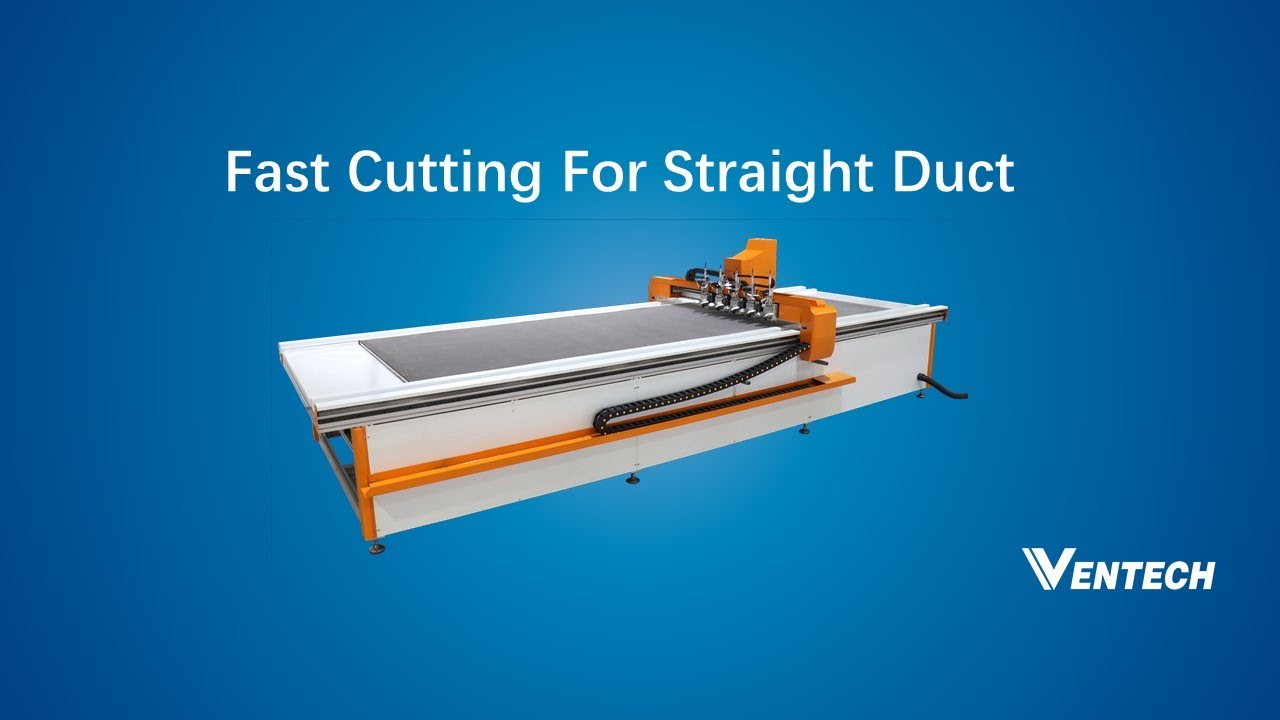 VENTECH Pre insulated Duct Cutting Machine for on Aluminum Foil PU Foam ...