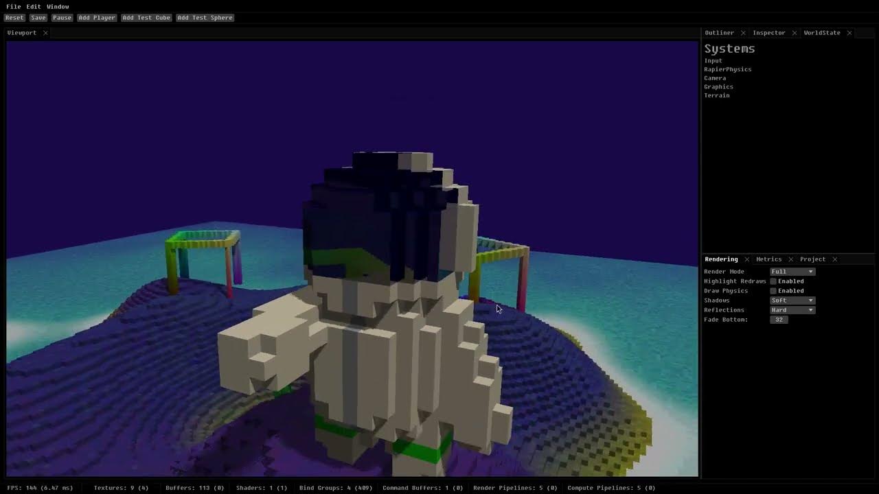 Metallic cubes in my WebGPU Voxel Engine - YouTube
