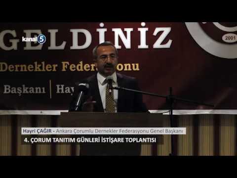 ANKARA'DA ÇORUM 4.TANITIM GÜNLERİ  İSTİŞARE TOPLANTISI