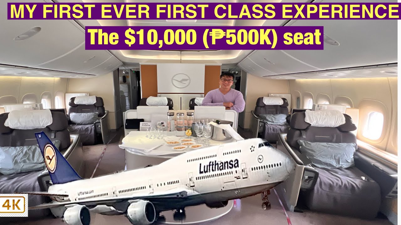 Lufthansa B747-8 First Class experience | Lufthansa First Class Terminal Frankfurt | 4K HD - YouTube