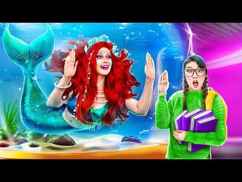 How to become Mermaid 🧜 Amazing Life Hacks & Tips By 123Go! - YouTube