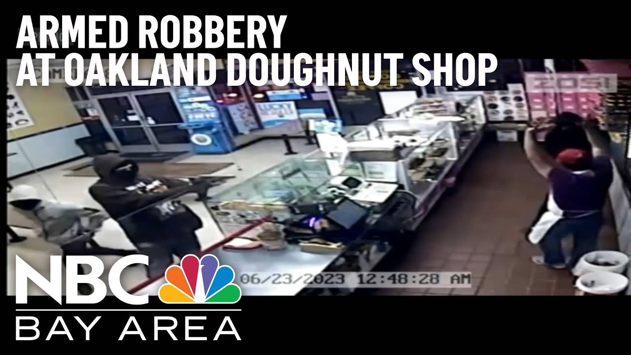 Police investigating armed robbery at Oakland doughnut shop - YouTube