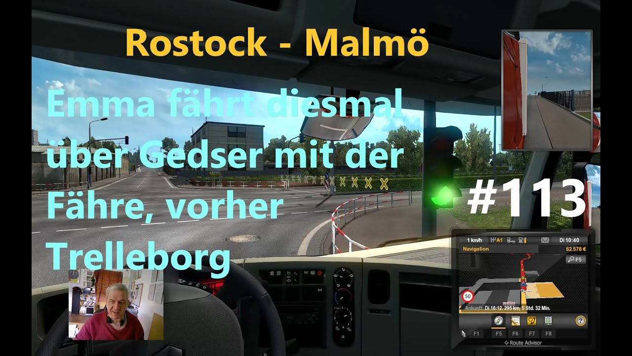 ETS2 Emma Fahrt 3 Rostock Malmö 1 6 20 #113 - YouTube