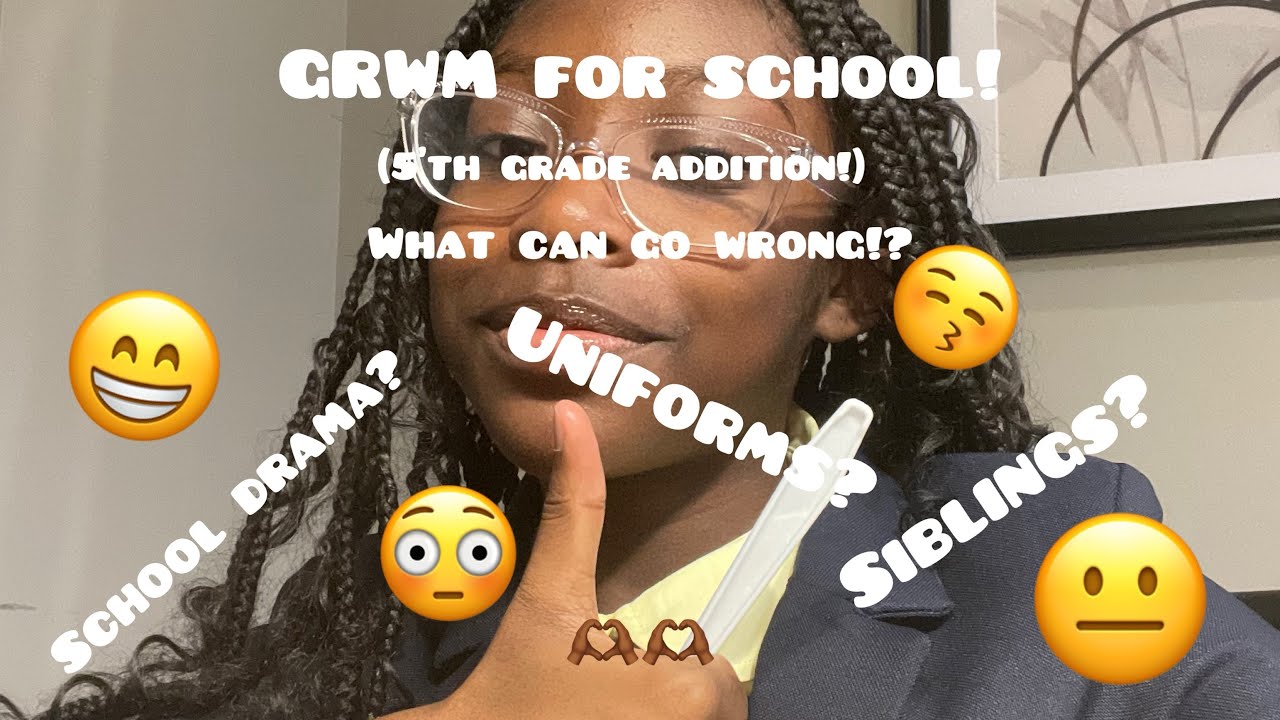 GRWM For School 5th Grade Edition!( Siblings + Uniform ) - YouTube