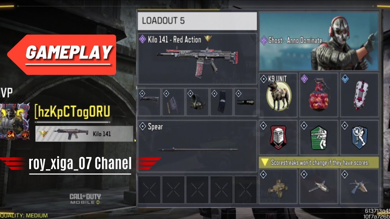 Call of Duty Mobile | Multiplayer Gameplay - New Skin Kilo 141 - Red ...