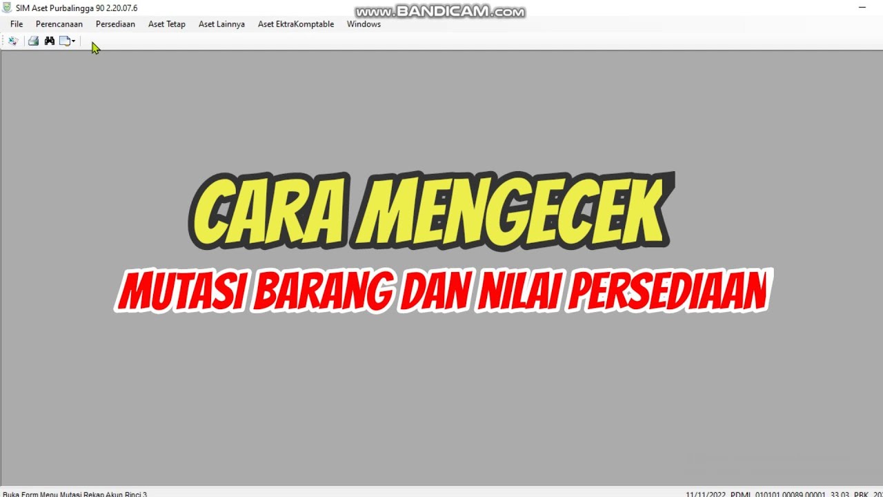 CARA MENGECEK MUTASI BARANG DAN NILAI PERSEDIAAN - YouTube