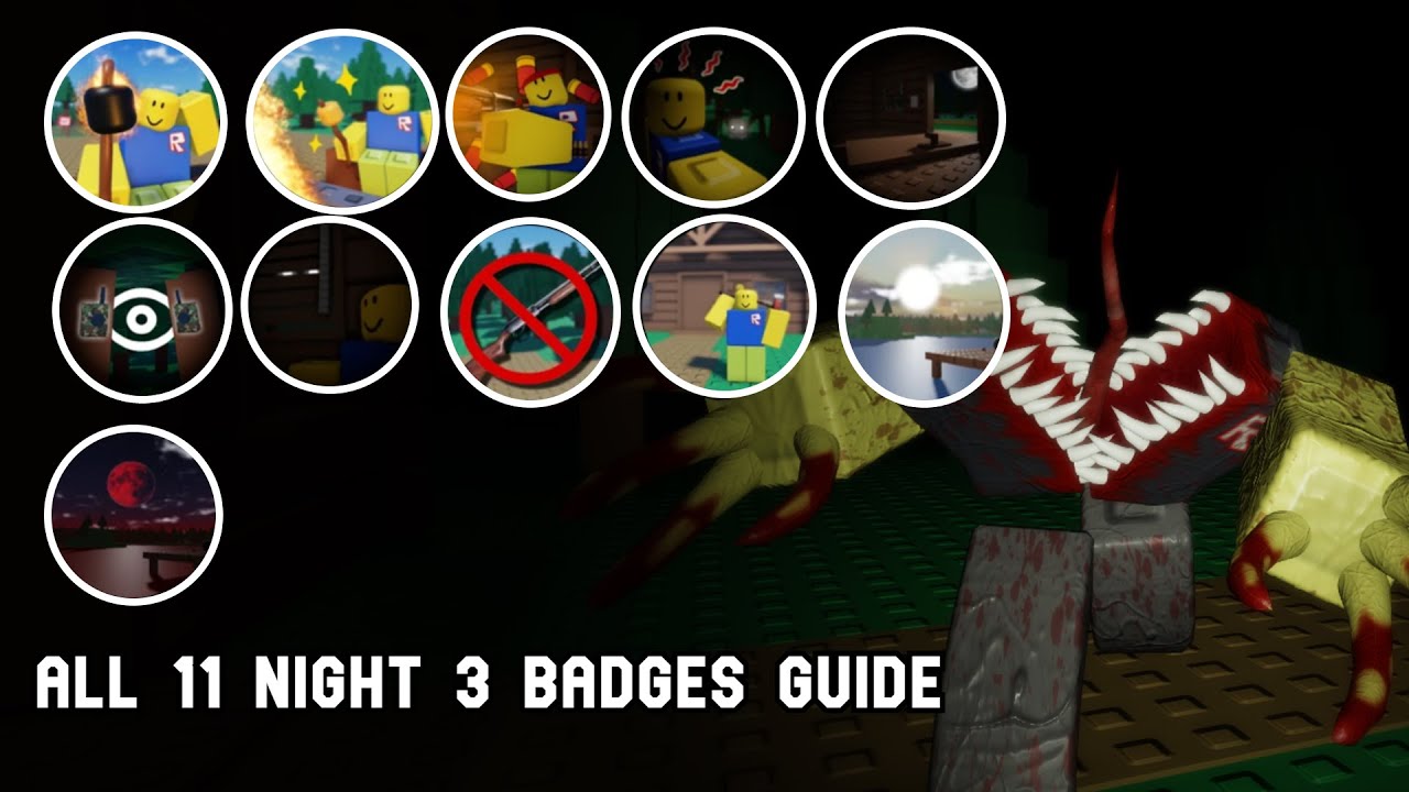 Residence Massacre ALL 11 BADGES NIGHT 3 Guide + Bloodmoon Strat - YouTube