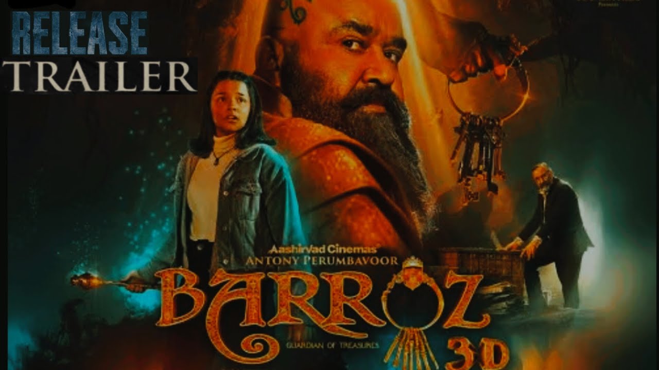 BARROZ Release Trailer | MOHANLAL | Antony Perumbavur | #youtube # ...