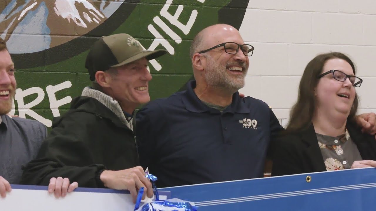 Belvidere's Mike Lascola wins Golden Apple Award - YouTube