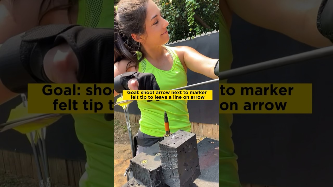 Freedomandfeathers - Arrow vs. Marker Tip: Striking the line (Archery ...