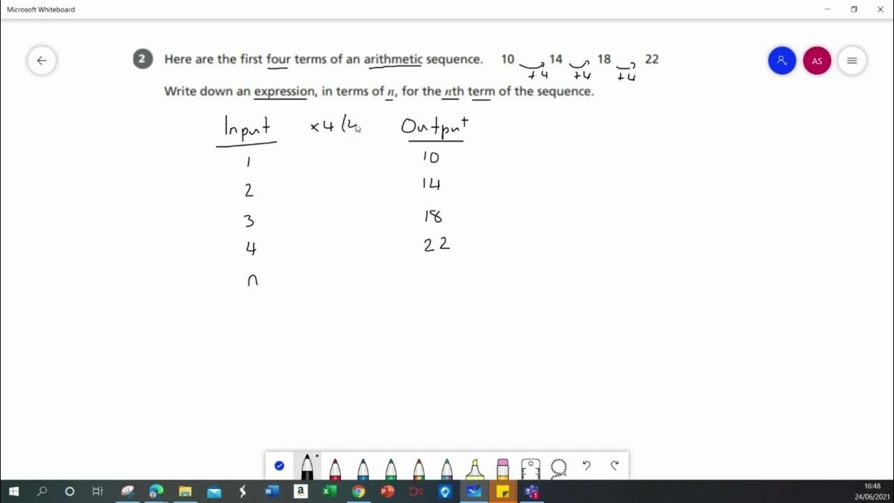 Number Patterns and Sequences: Expressions - Edexcel GCSE Maths ...