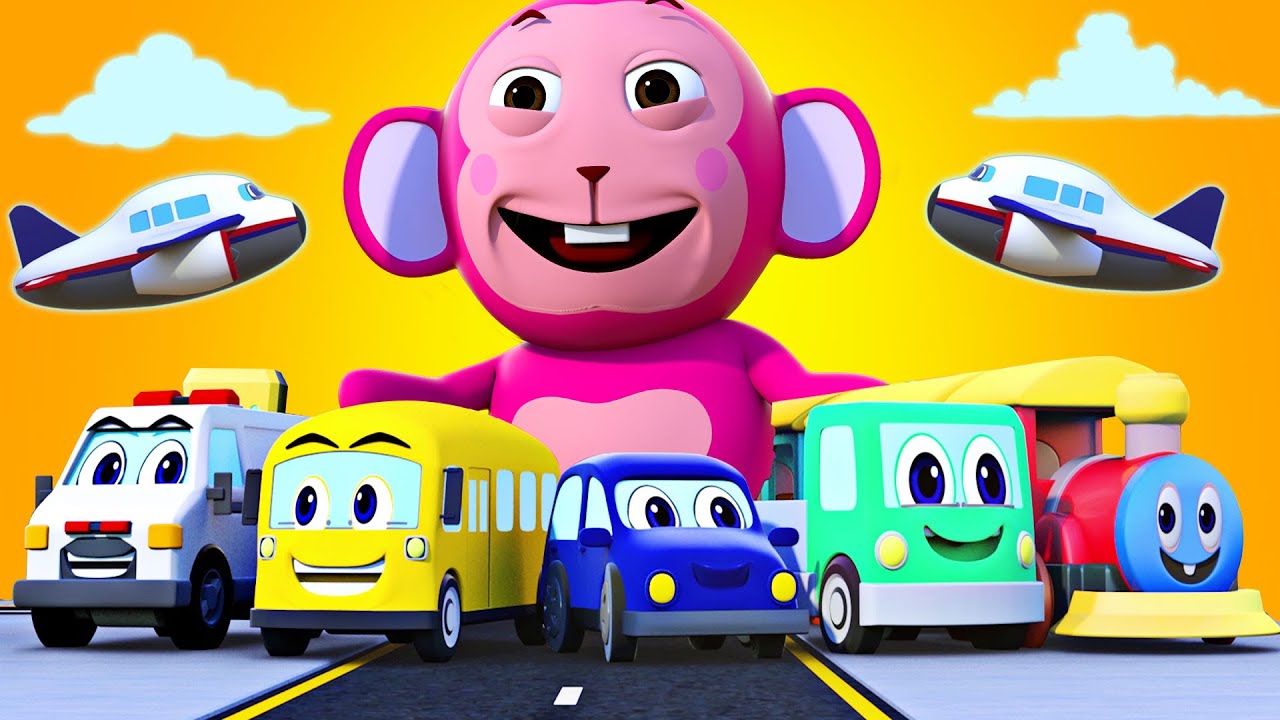 Wheels On The Vehicles Song + Sing Along Kids Songs by ...