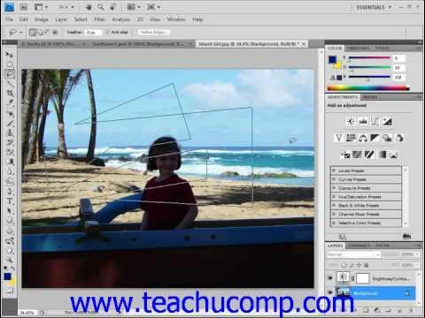 Photoshop Tutorial The Lasso Tool Adobe Training Lesson 7.5 - YouTube