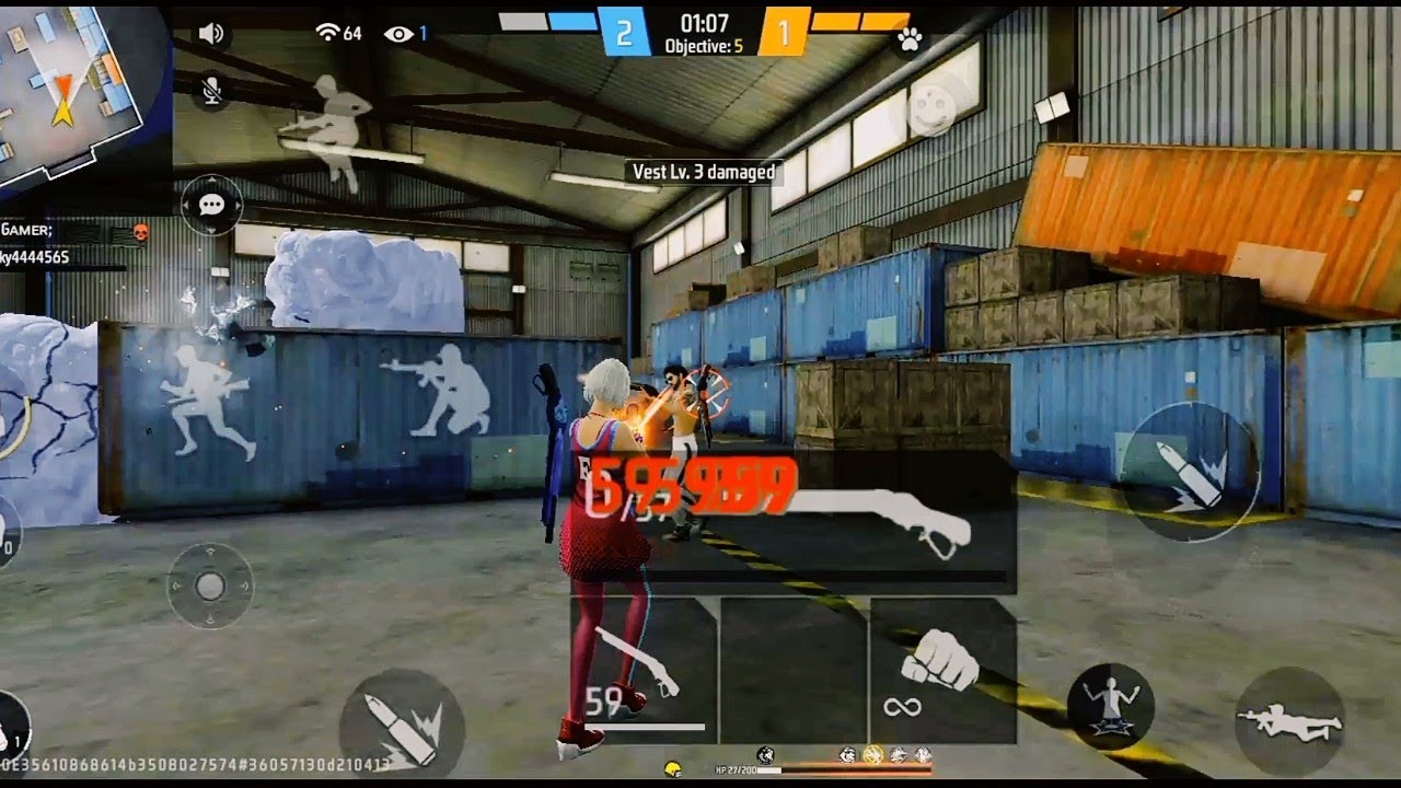 |ff lone wolf gaming only one tap || lone wolf 2 vs 2 gameplay with ...
