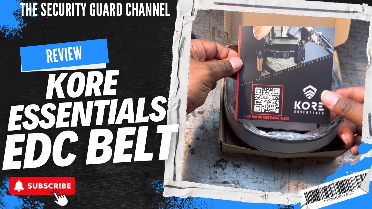 KORE ESSENTIALS LEATHER EDC BELT REVIEW: Better than NEXTBELT? - YouTube